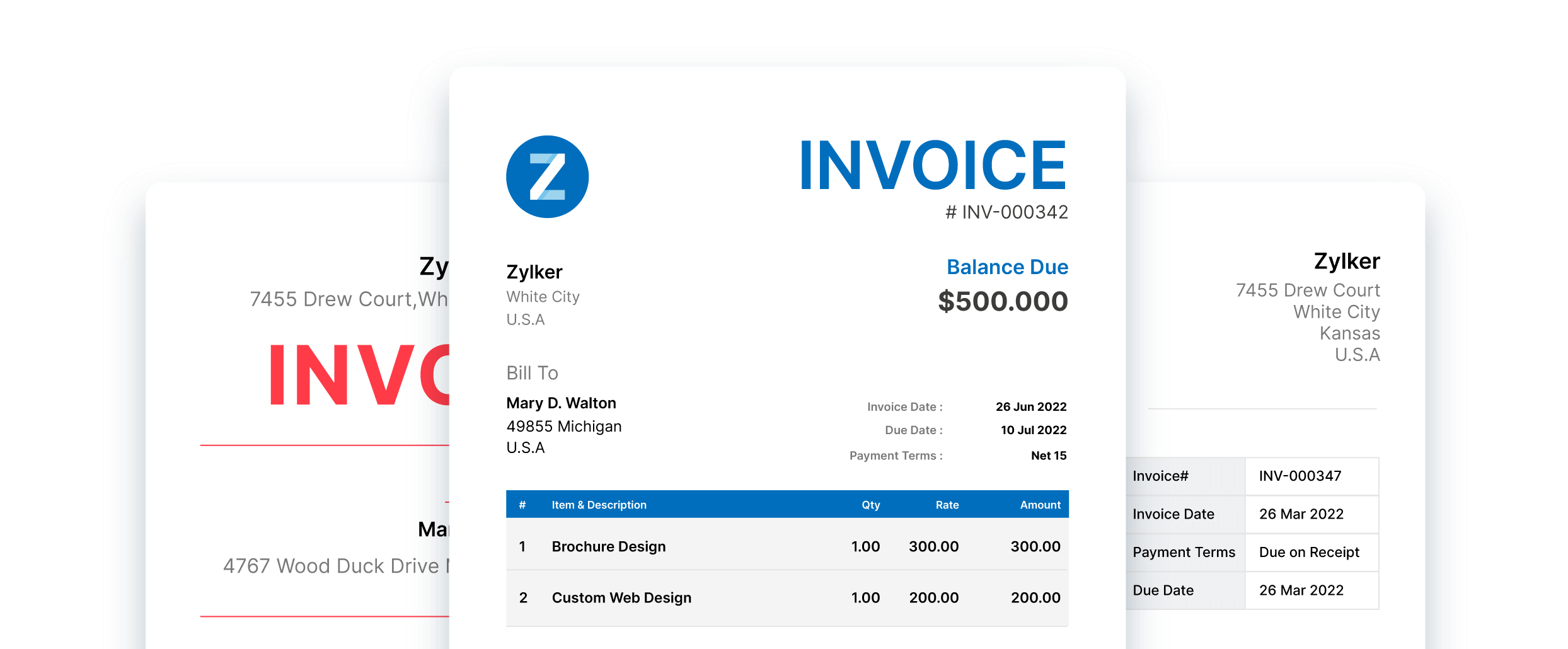 Invoicing for designers | Graphic Design Invoice | Zoho Invoice