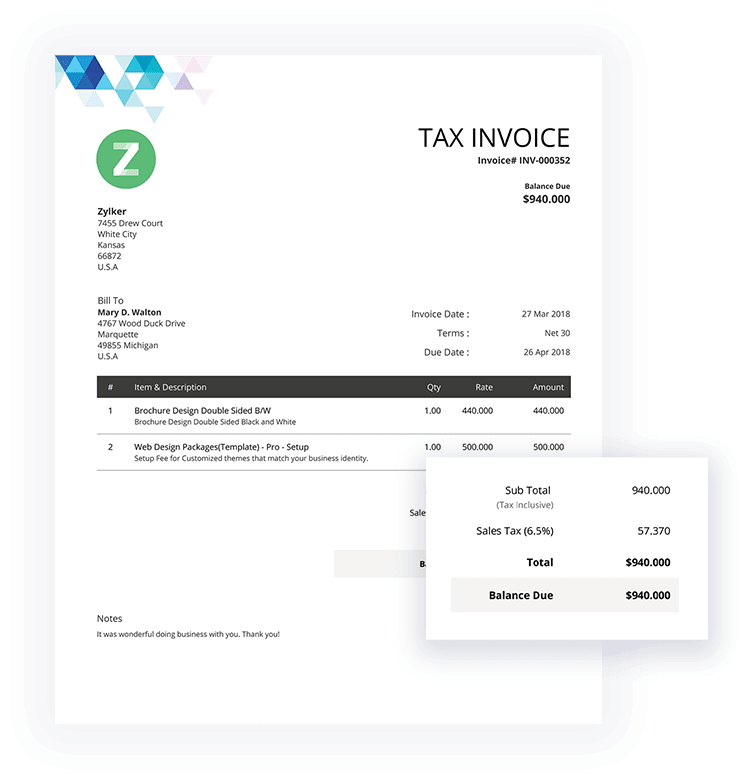 Download Basic Tax Invoice Template Australia Images Invoice Template 