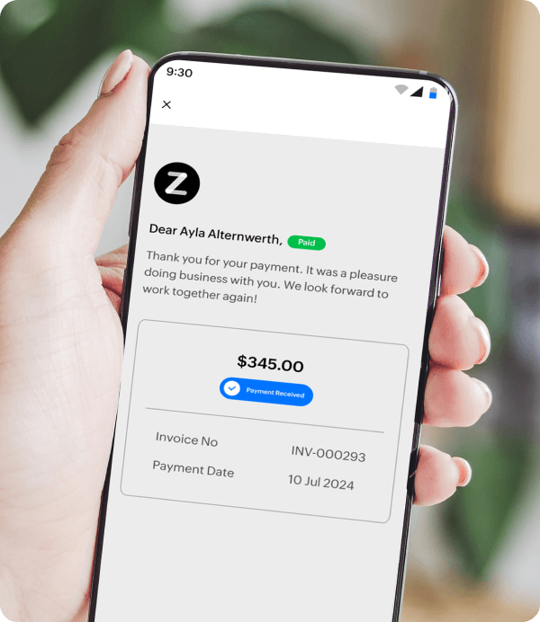 Easily Accept Invoice Payments Online with ease | Zoho Invoice