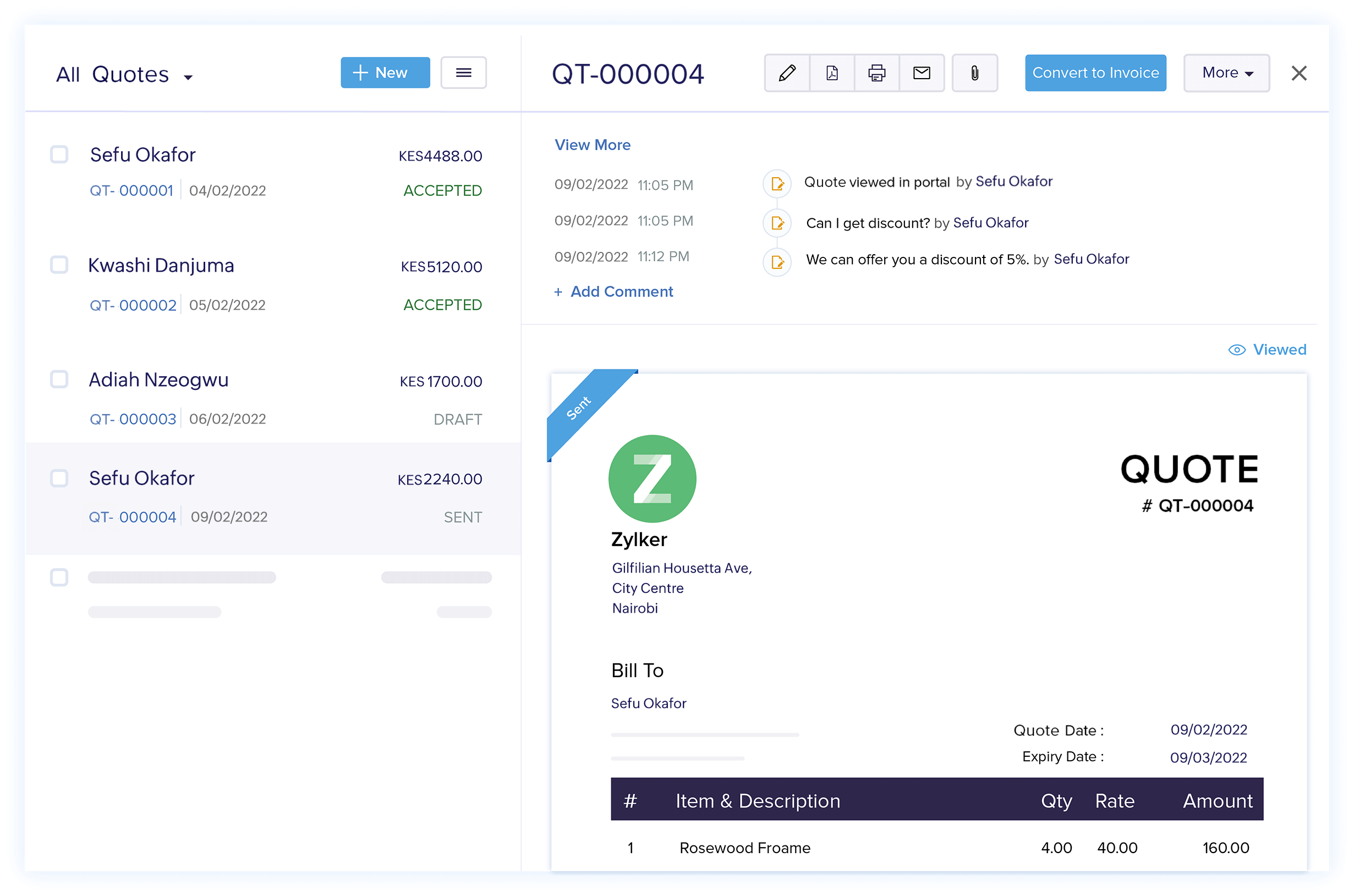 Quote & Invoice Software | Online Invoicing & Estimating App - Zoho Books