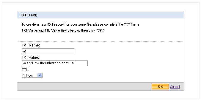 SPF Records - Zoho Mail