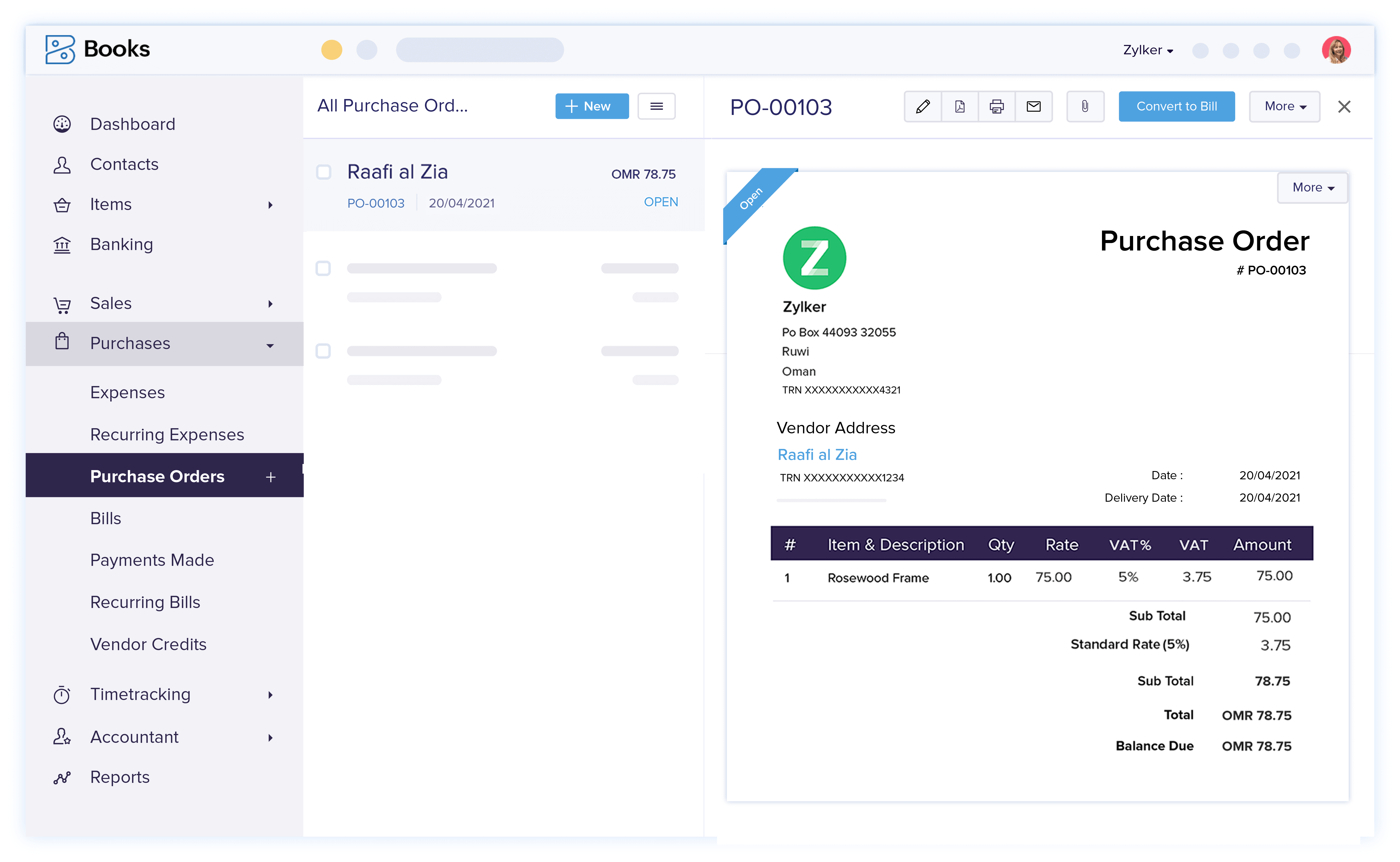 Purchase Order Software | Online Purchase Order Management - Zoho Books