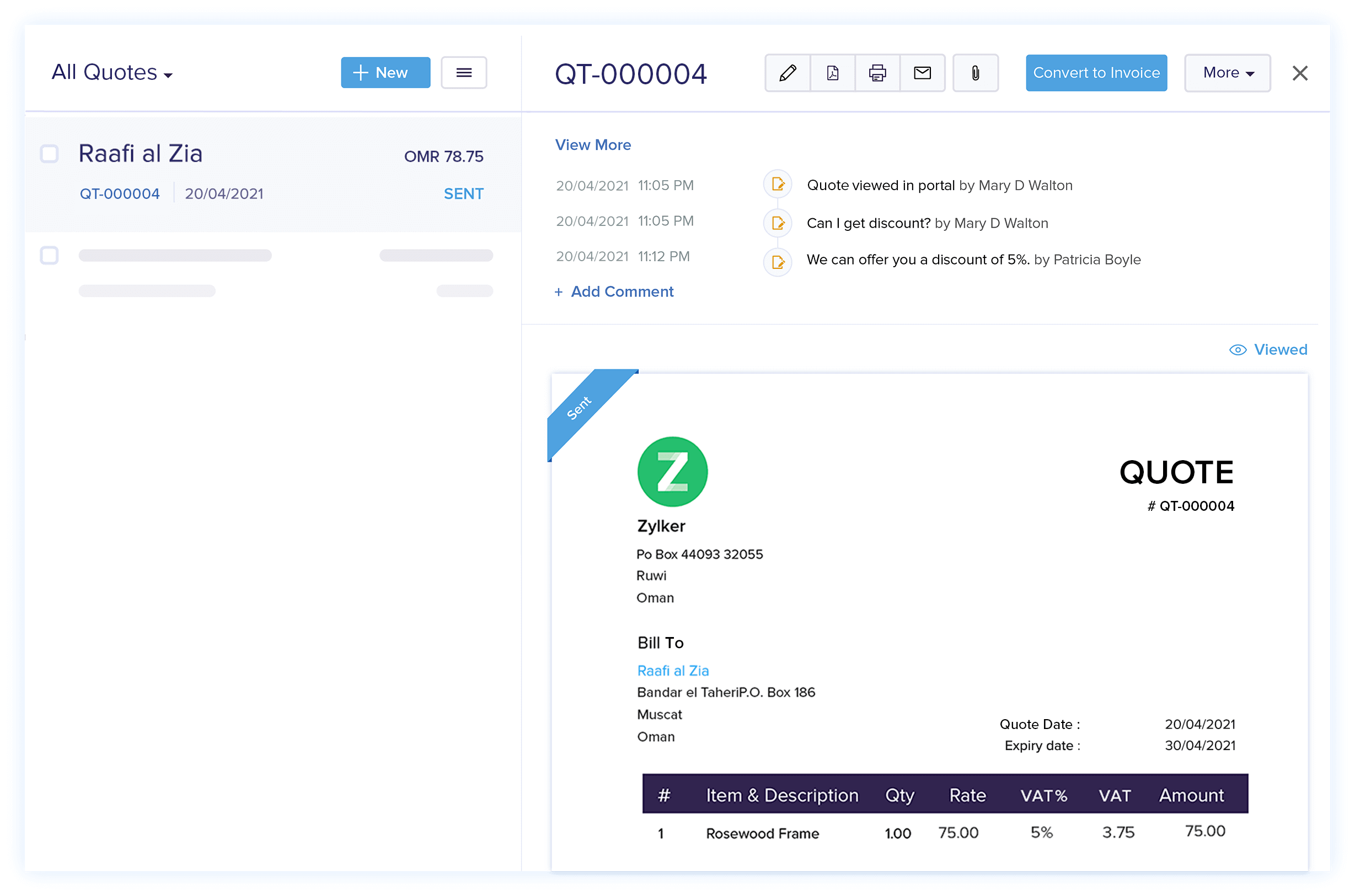 Quote & Invoice Software | Online Invoicing & Estimating App - Zoho Books