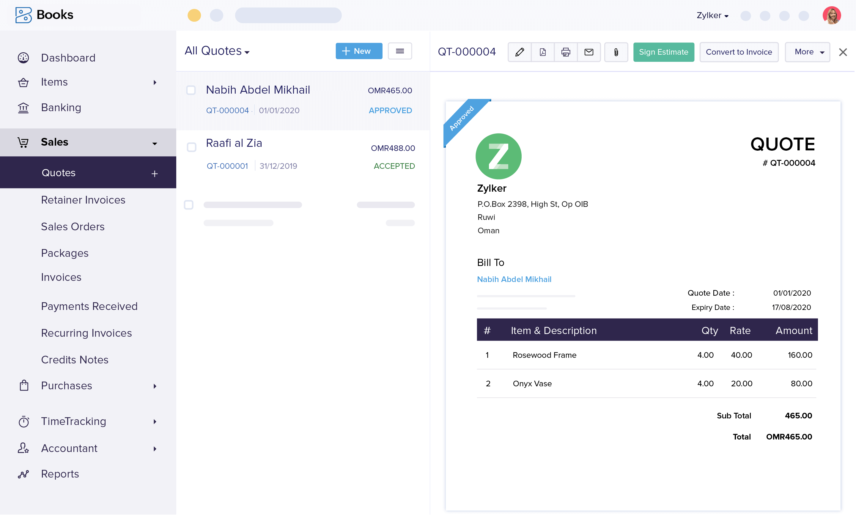 Quote & Invoice Software | Online Invoicing & Estimating App - Zoho Books