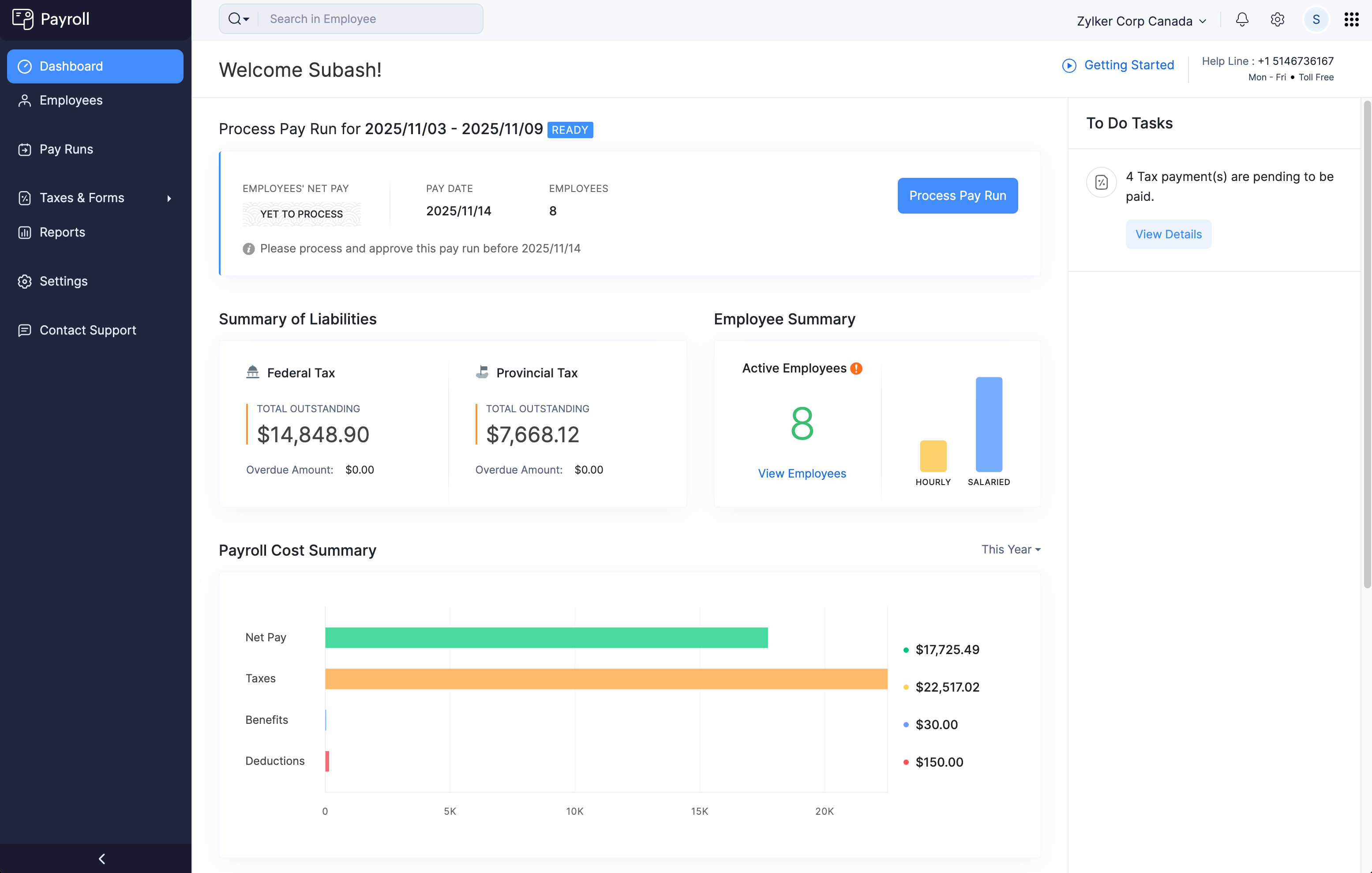 Navigate Zoho Payroll Zoho Payroll Help