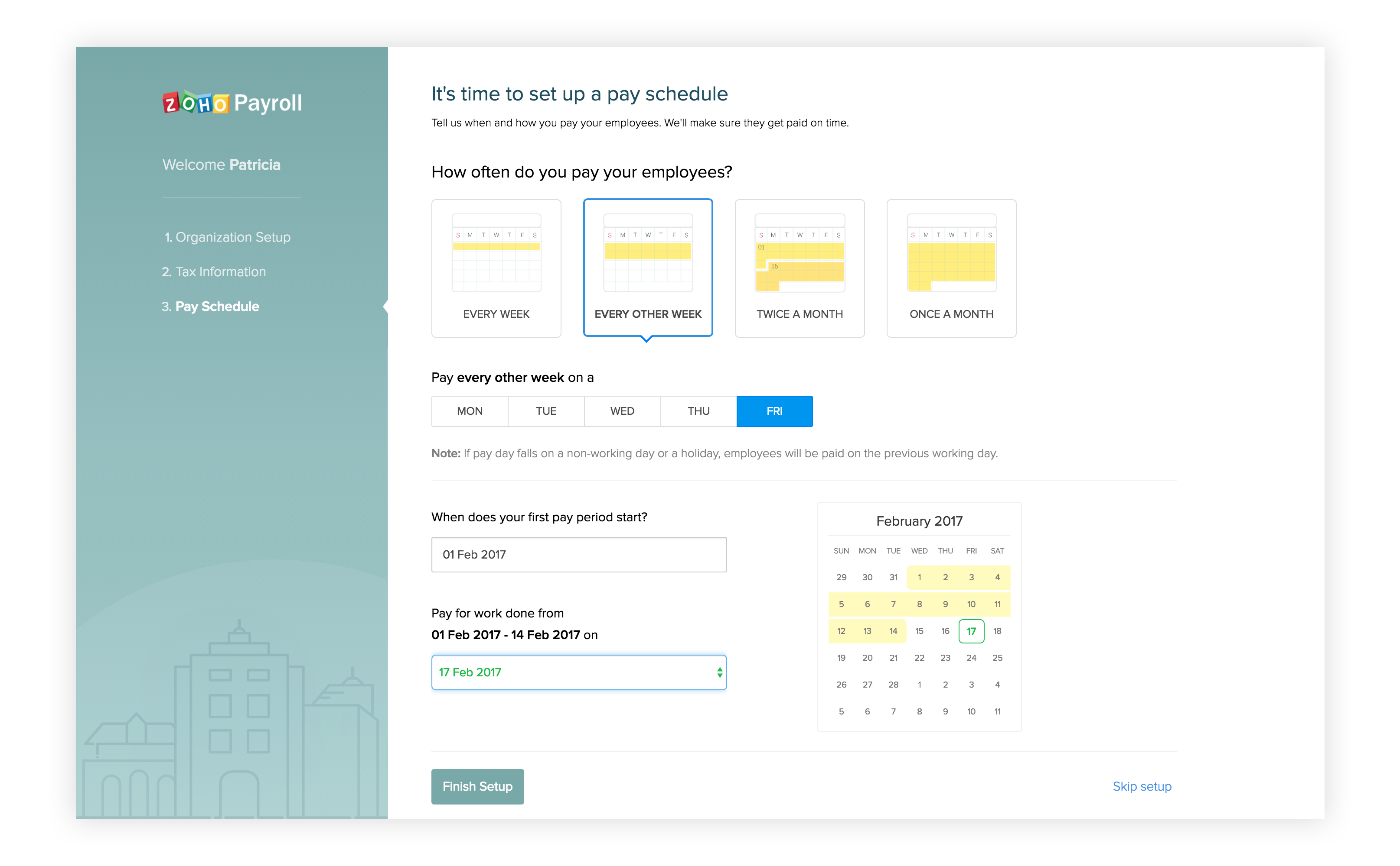 Getting Started Zoho Payroll