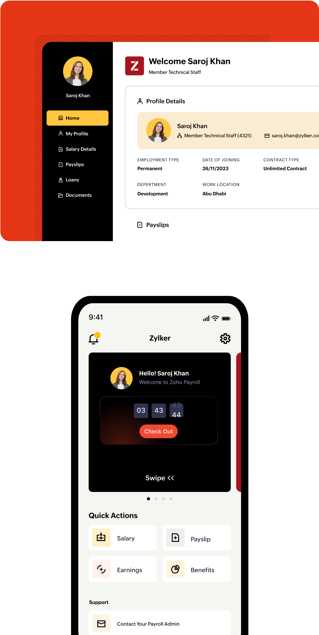 Features | Zoho Payroll