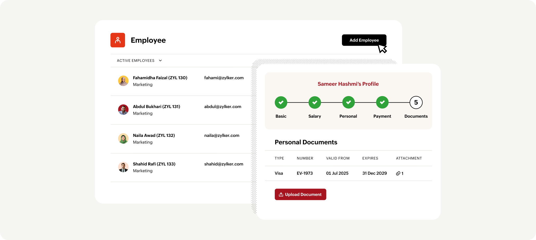 Features | Zoho Payroll Bahrain