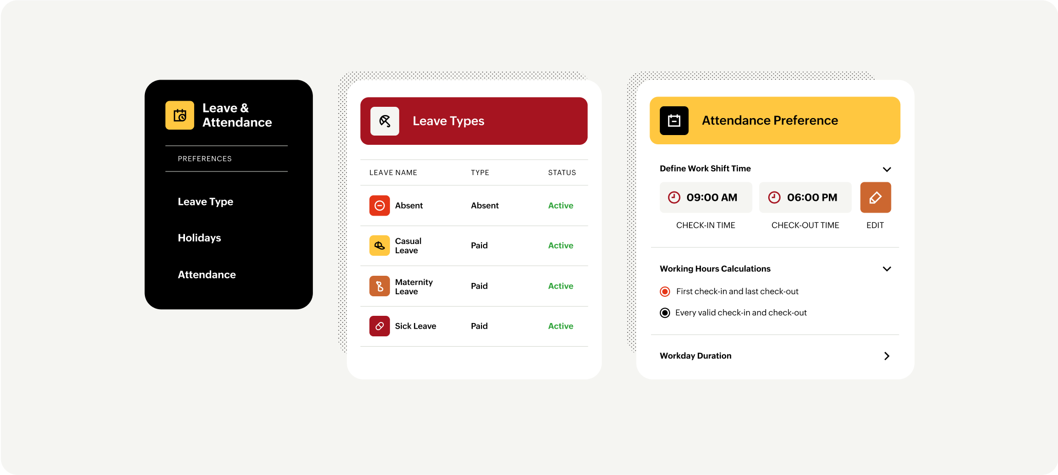 Features | Zoho Payroll