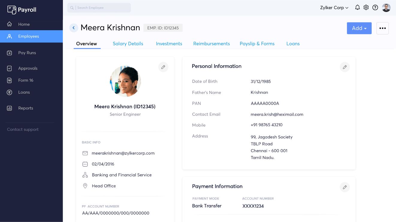 Employee onboarding process management | Zoho Payroll