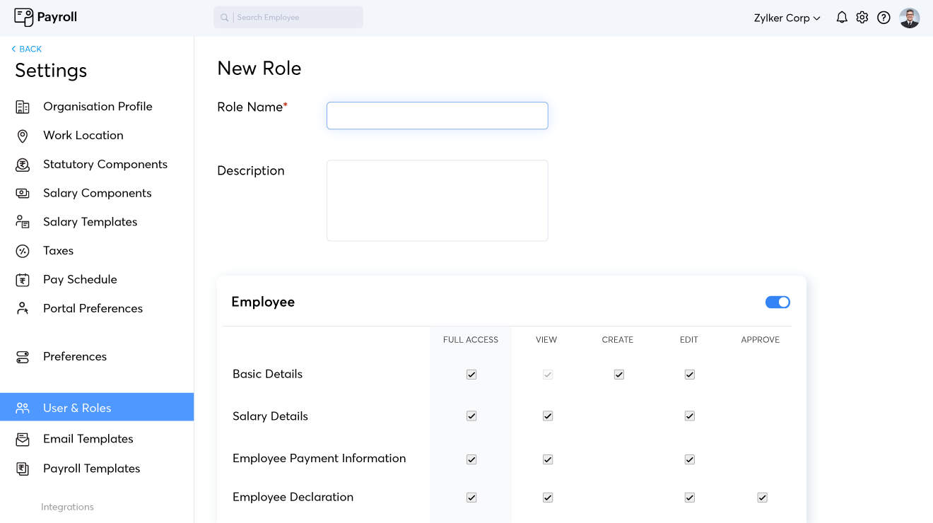 Payroll management system and administration | Zoho Payroll