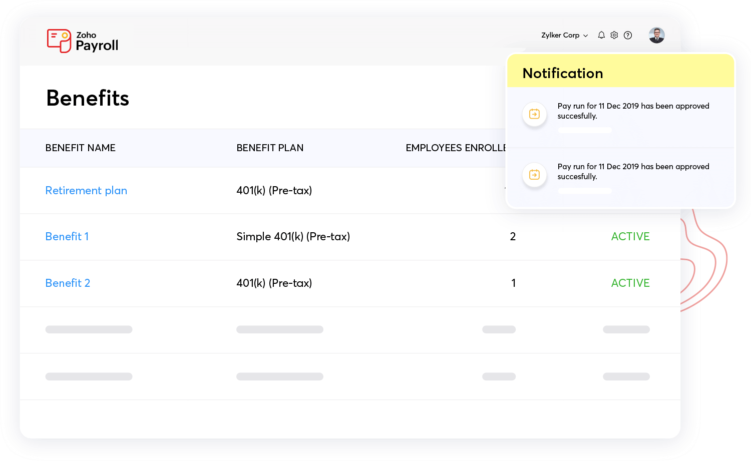 Online payroll software for businesses | Zoho Payroll