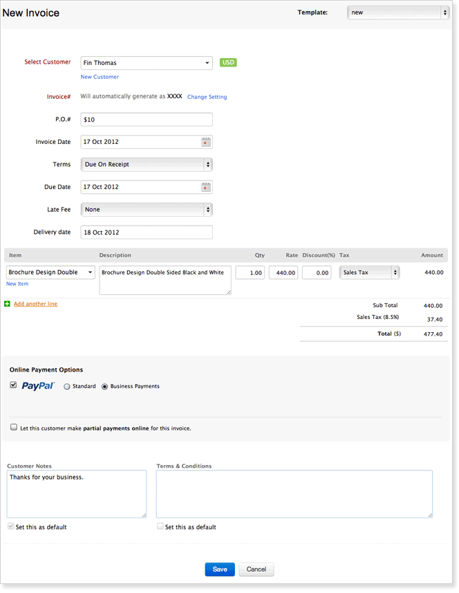Invoice Software and Billing Tools | Online Help | Zoho Projects Invoice Software and Billing Tools | Online Help | Zoho Projects