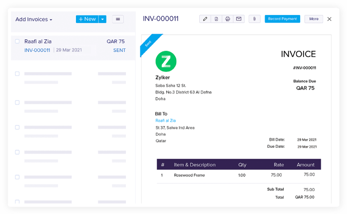 Online Accounting Software - Qatar | Zoho Books