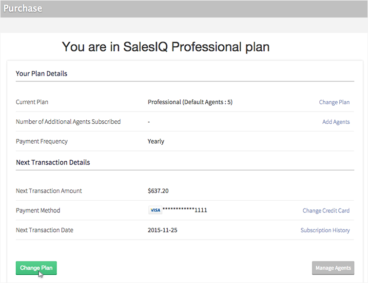 Purchasing Zoho SalesIQ software