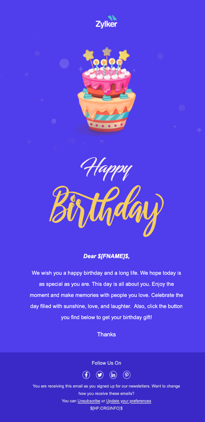 HTML Email Template Gallery | Zoho Campaigns