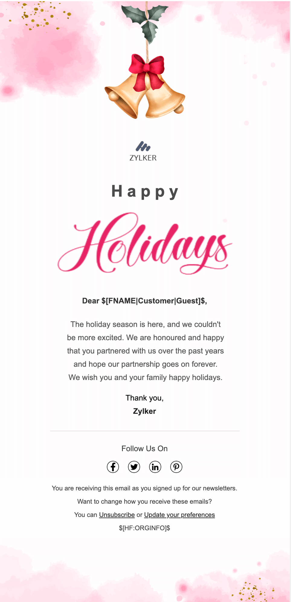 HTML Email Template Gallery | Zoho Campaigns