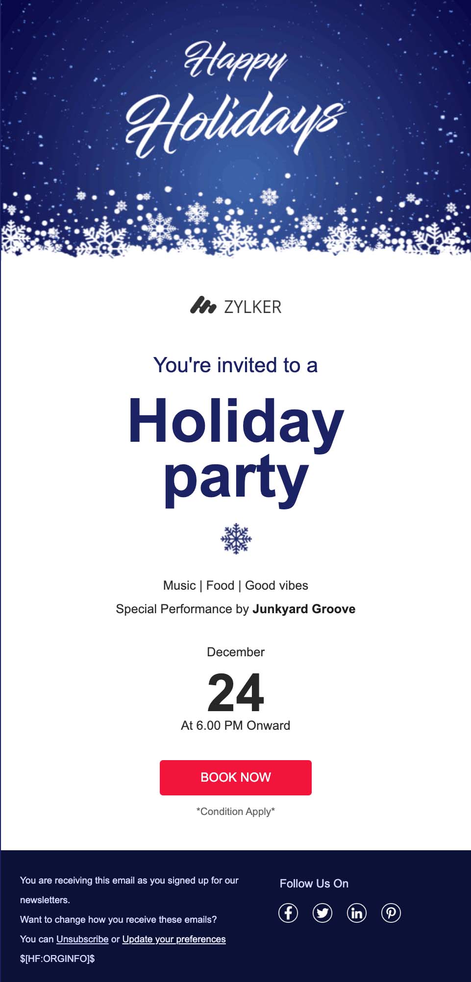 HTML Email Template Gallery | Zoho Campaigns