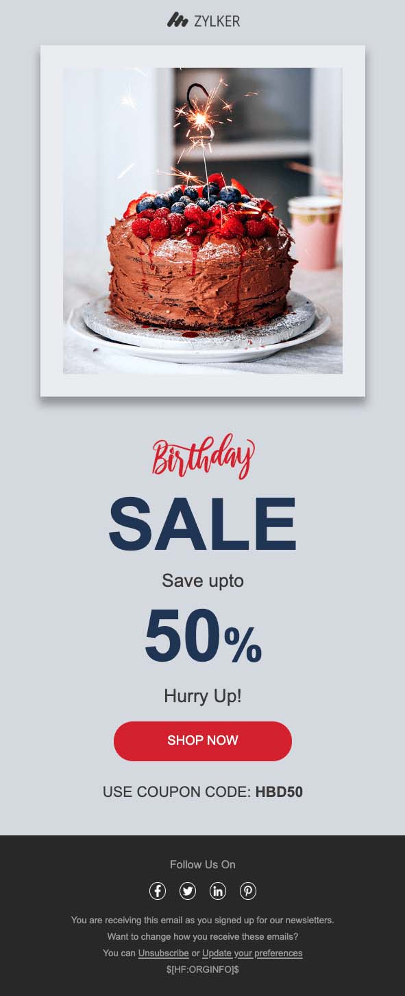 HTML Email Template Gallery | Zoho Campaigns