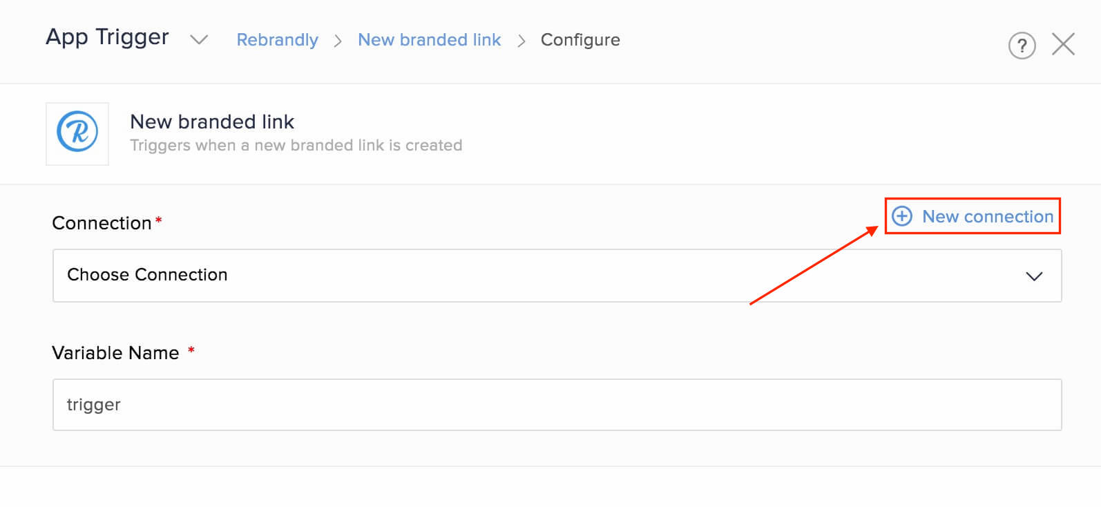 RebrandlyとZoho Flowの連携方法