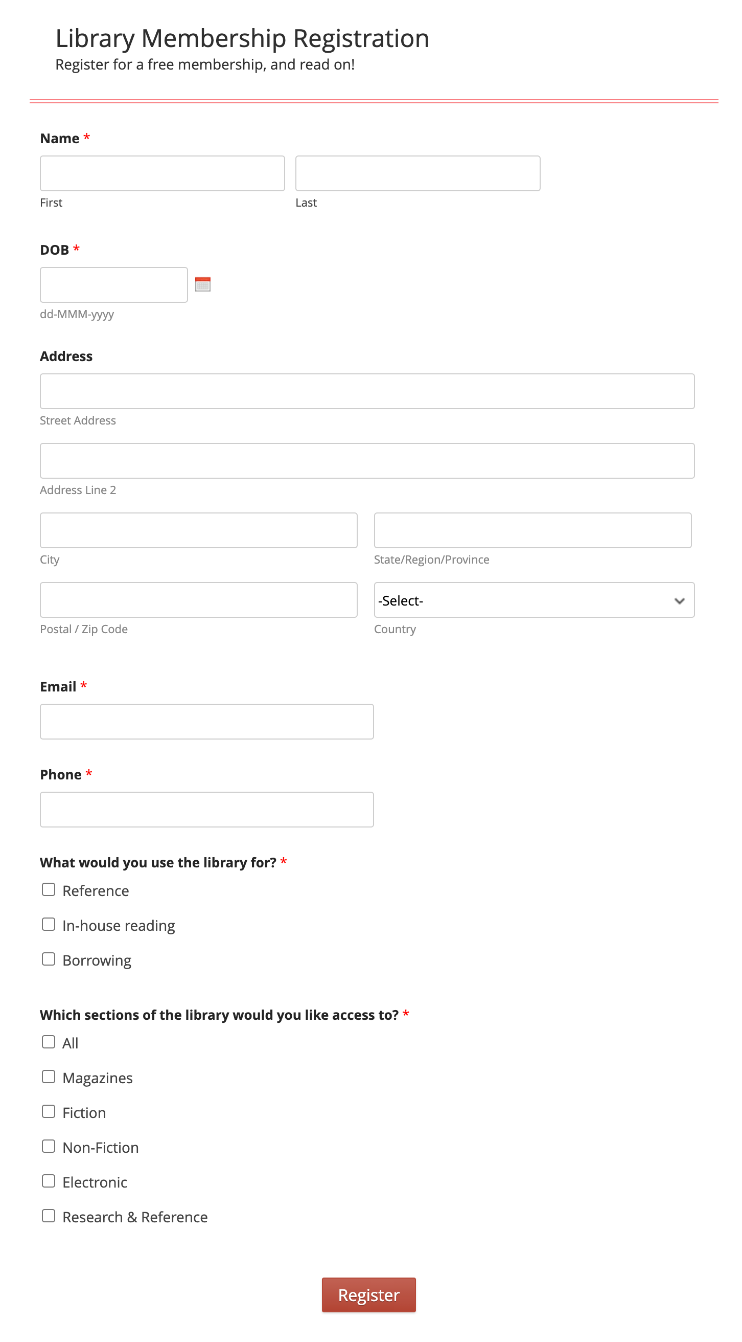 Education Form Templates - Zoho Forms
