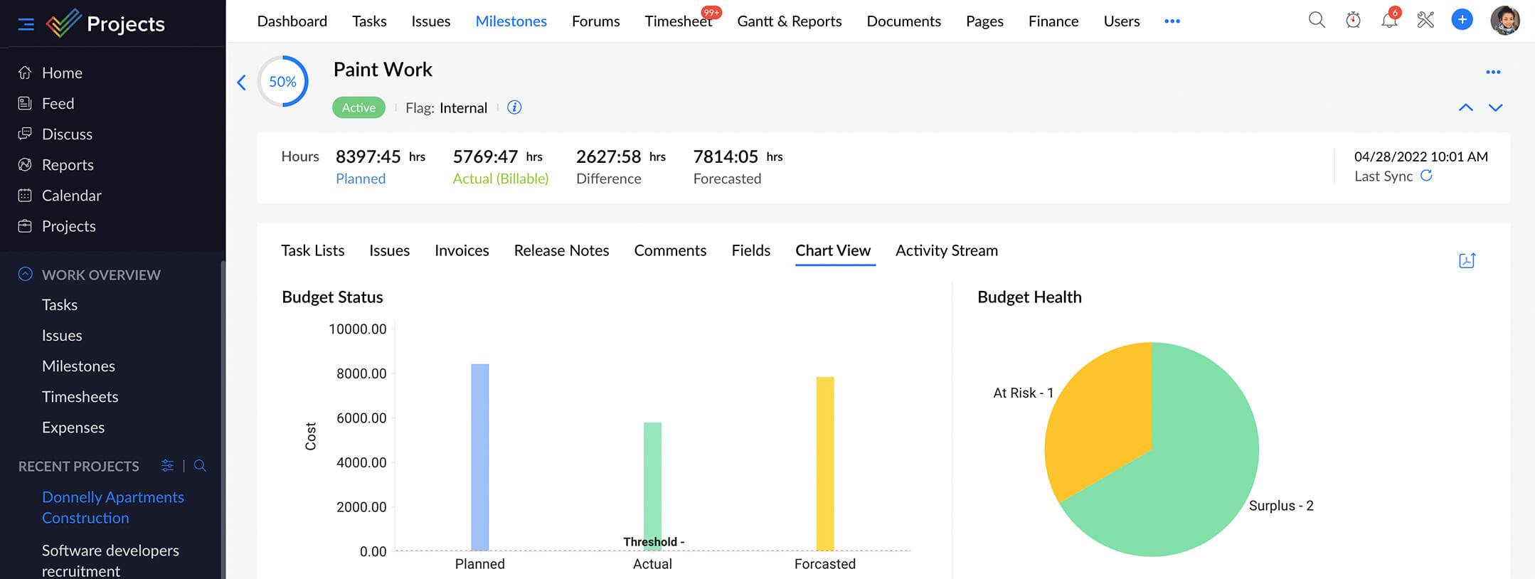 Logiciel de gestion des projets pour les startups - Zoho Projects
