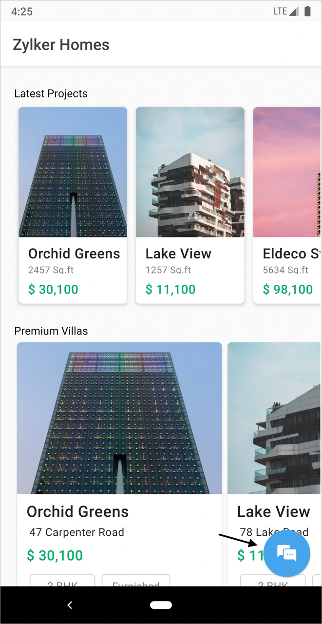 Launcher Button Customization for Android in Cordova | Zoho SalesIQ