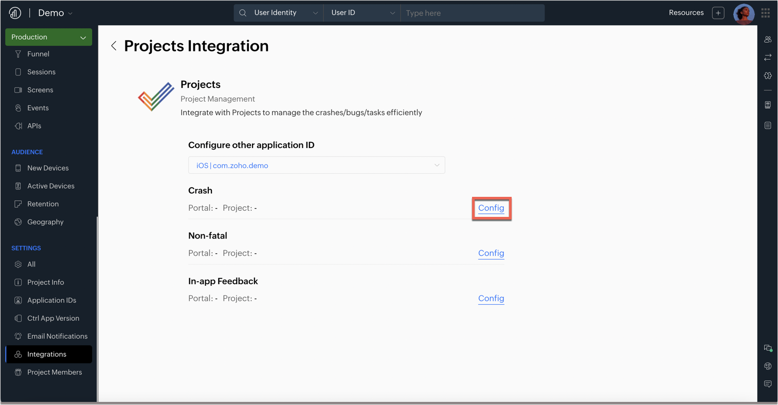 Zoho Projects Integration Zoho Projects Integration