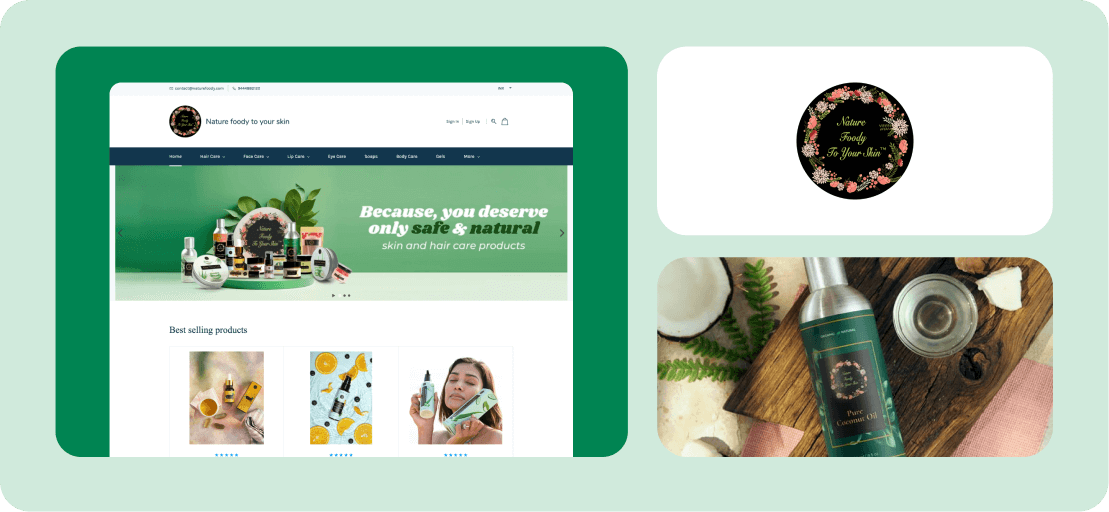 Nature Foody To Your Skin grows its skincare brand with Zoho Commerce