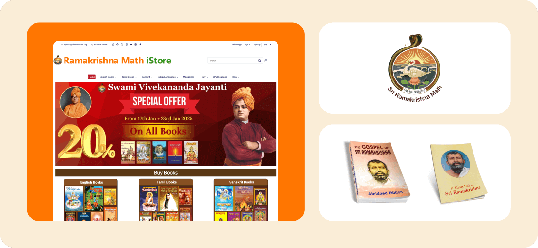 Ramakrishna Math brings multi-modal reading with ecommerce