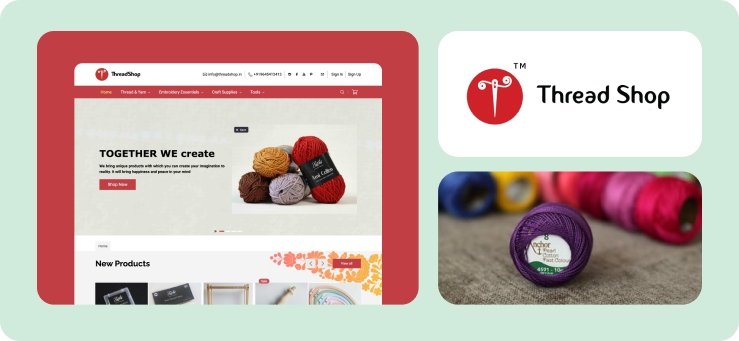 Thread Shop sees a spike in monthly orders with Zoho Commerce