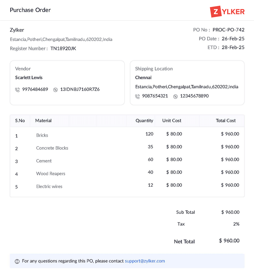 Powerful construction management with Zoho Creator