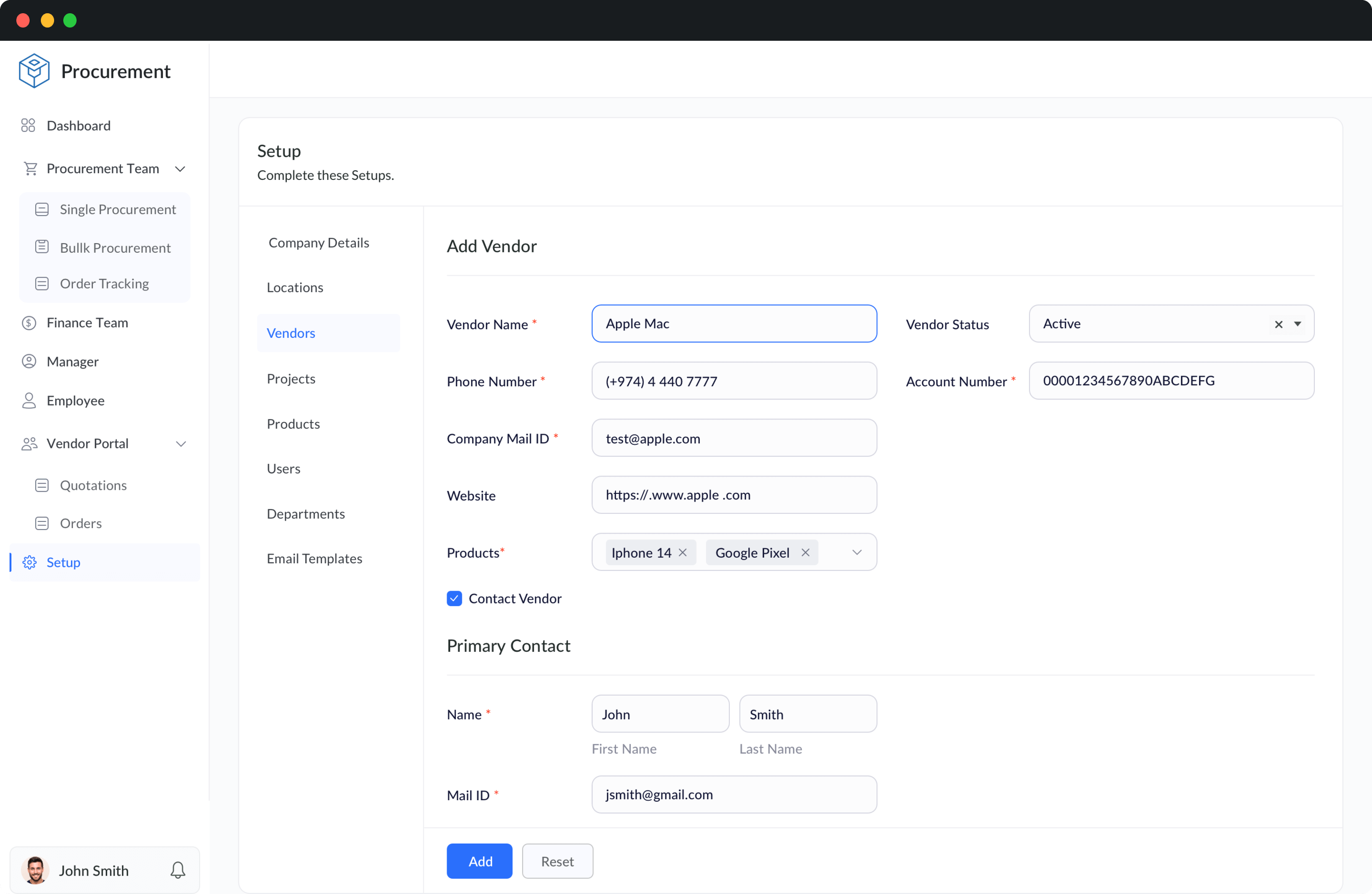 Zoho Creator Procurement | Unified cloud-based procurement software