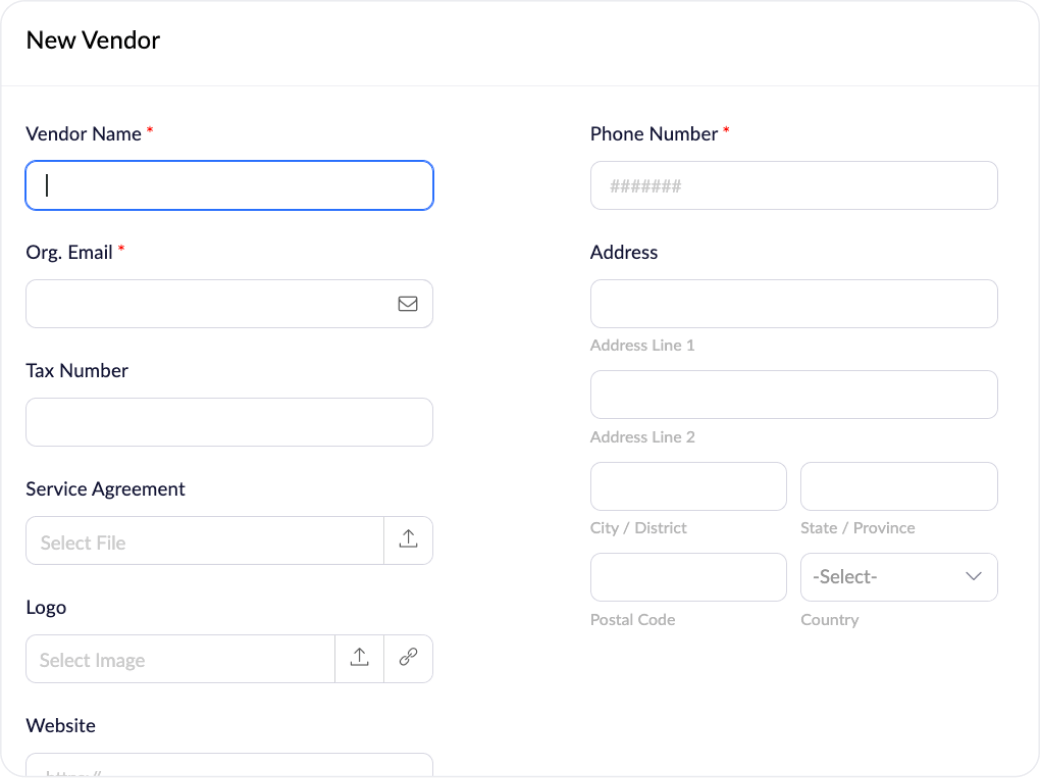 Simplify vendor management with Zoho Creator