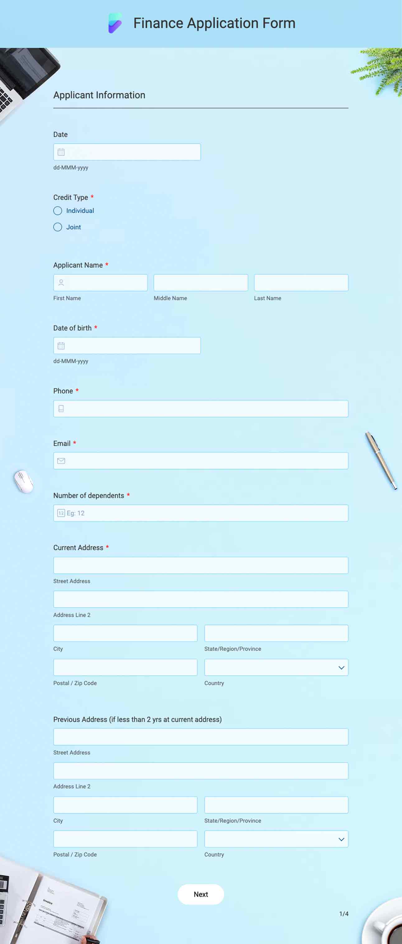 Application Form Templates – Zoho Forms
