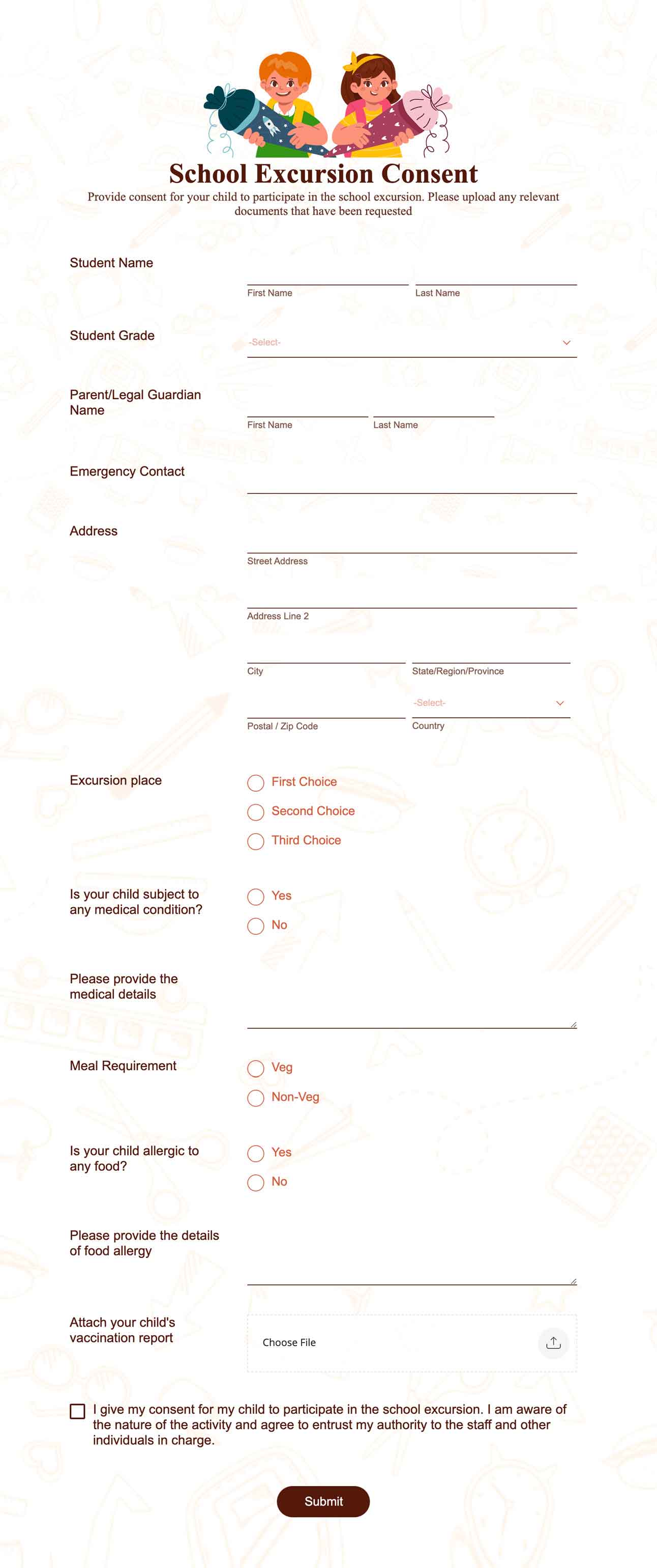 Education Form Templates - Zoho Forms