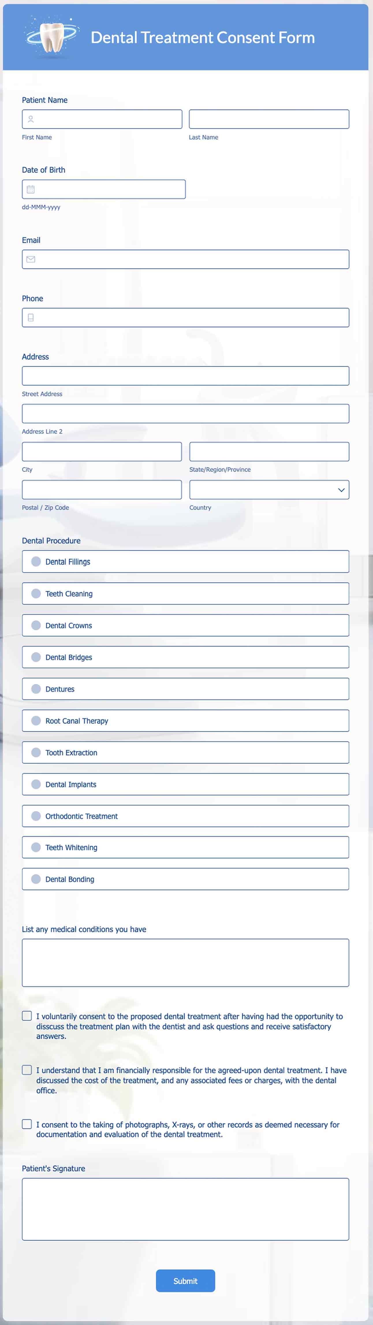 Eyelash Extension Consent Form Template - Zoho Forms