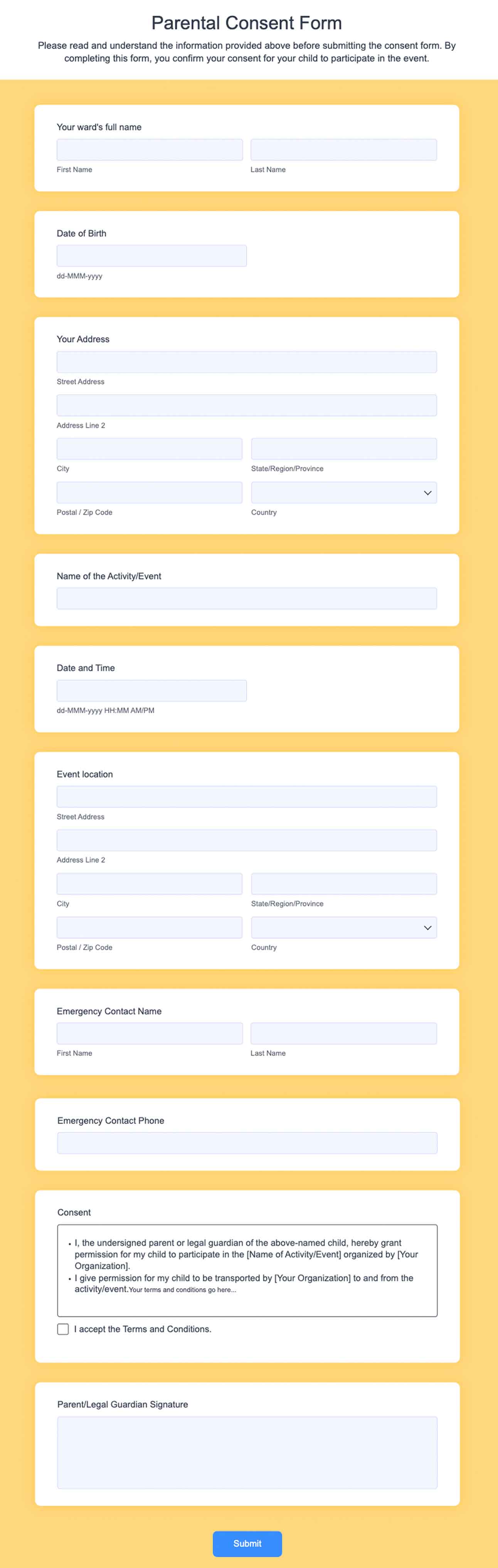 Eyelash Extension Consent Form Template - Zoho Forms