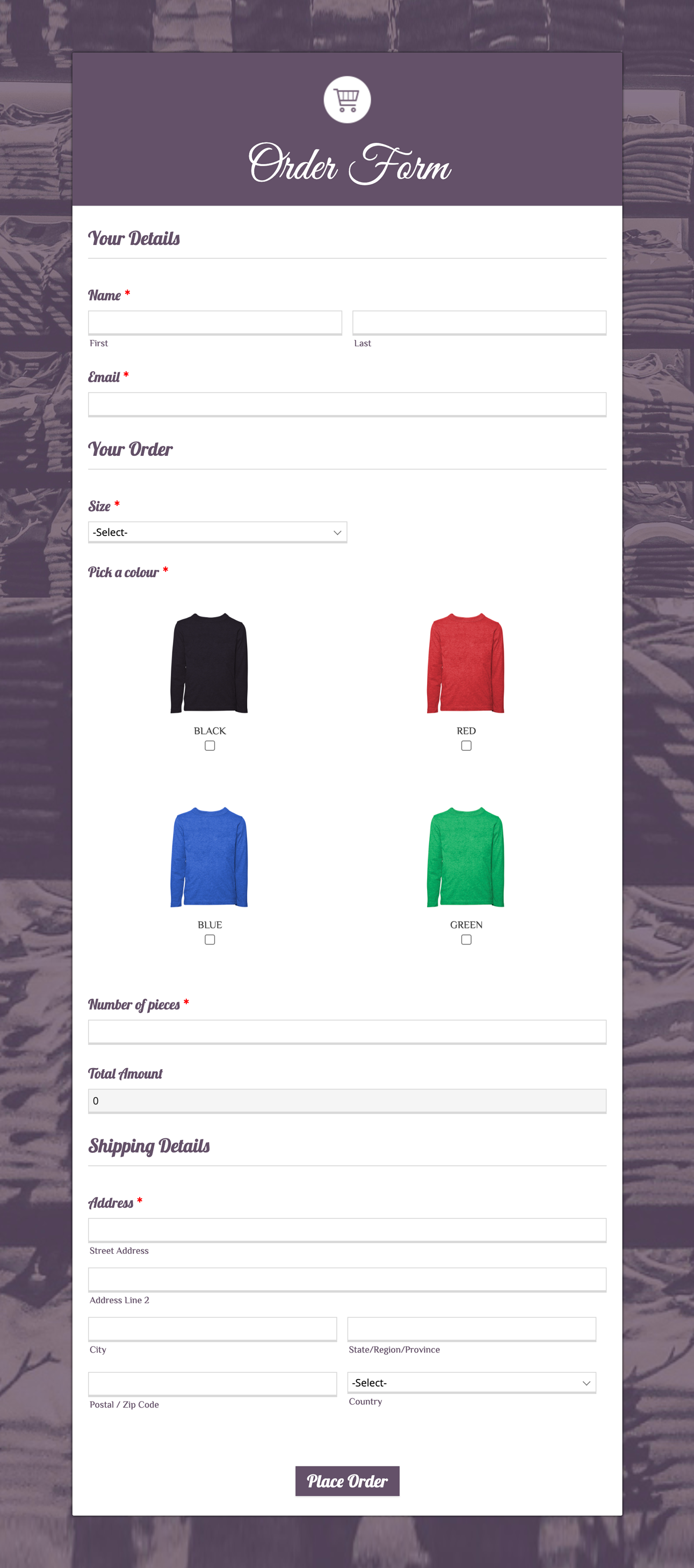 E-Commerce Form Templates - Zoho Forms