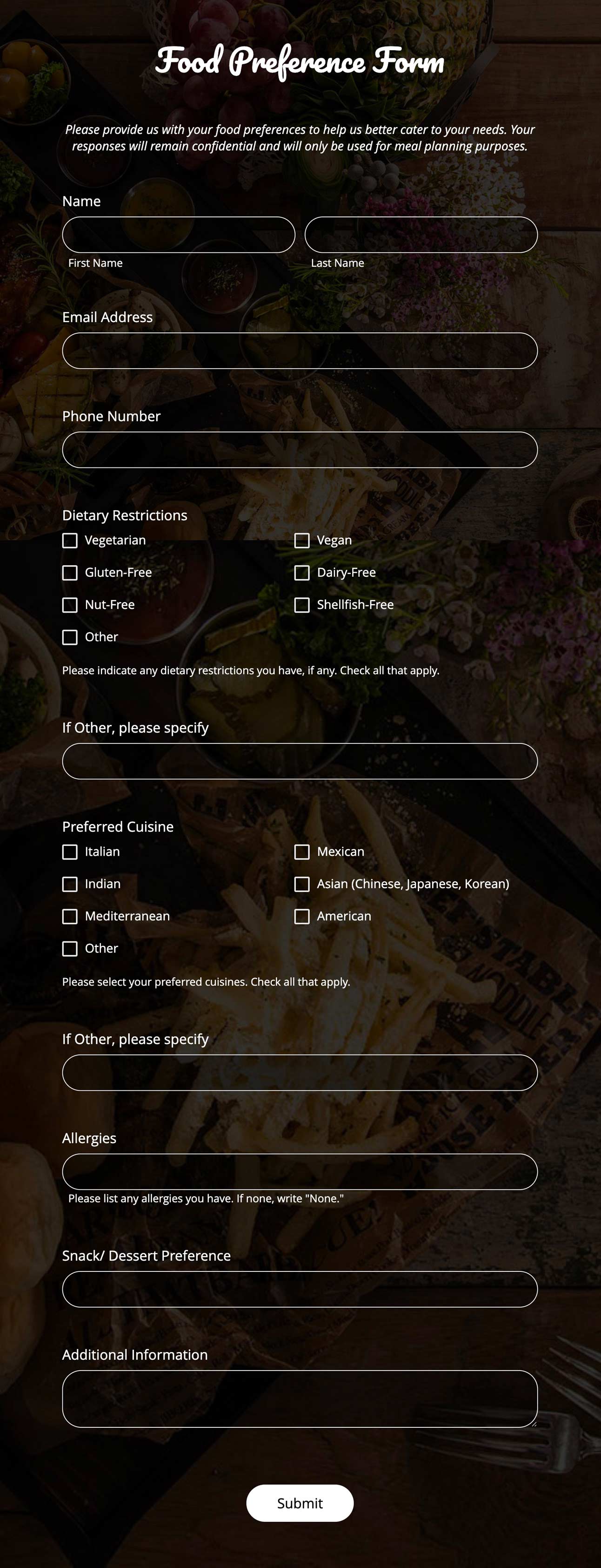 Request Form Templates - Zoho Forms