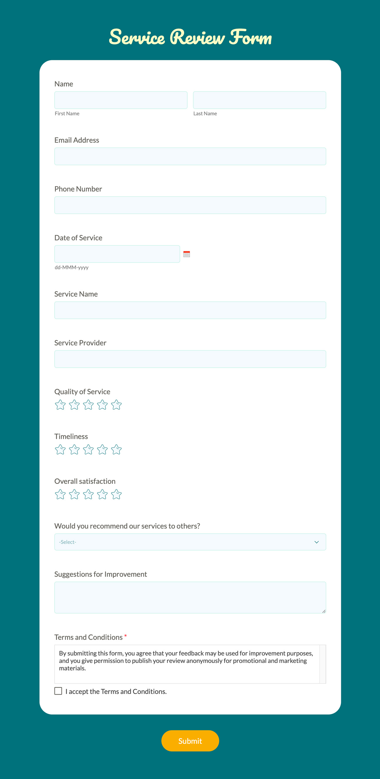 Request Form Templates - Zoho Forms