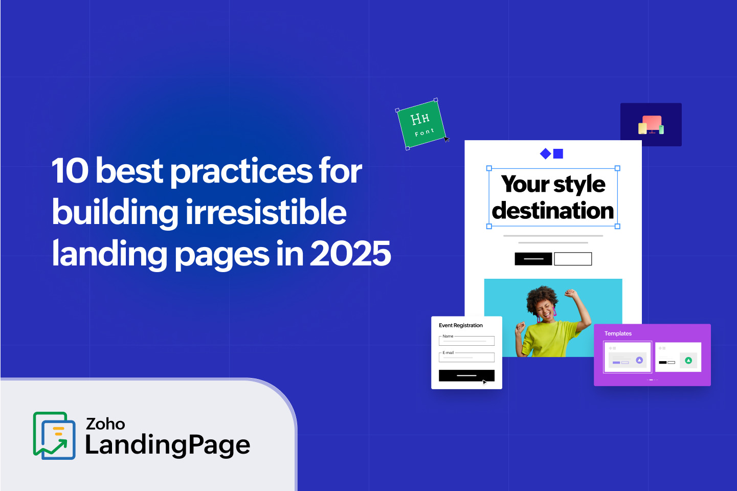 Preview template on Zoho LandingPage