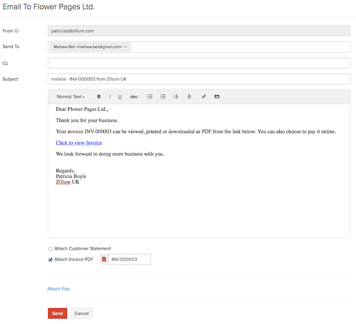 Invoices | Help | Zoho Books