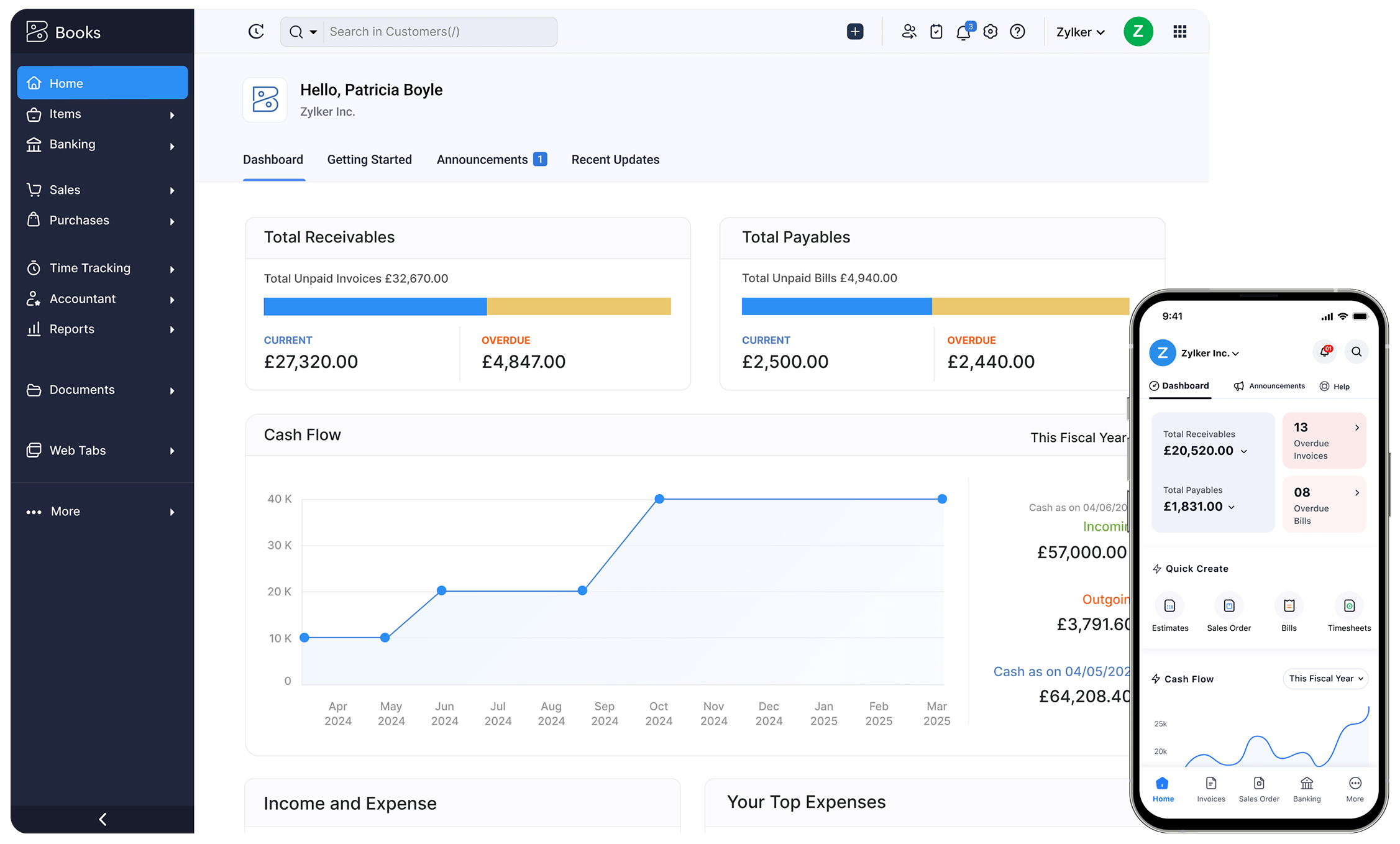 Financial Report Generator | Zoho Books