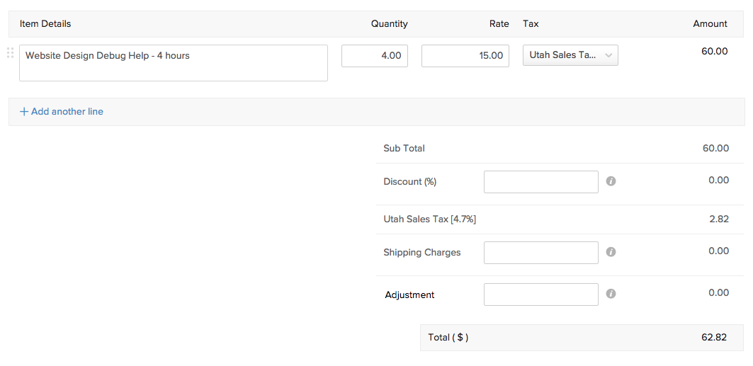 Invoices|Help document