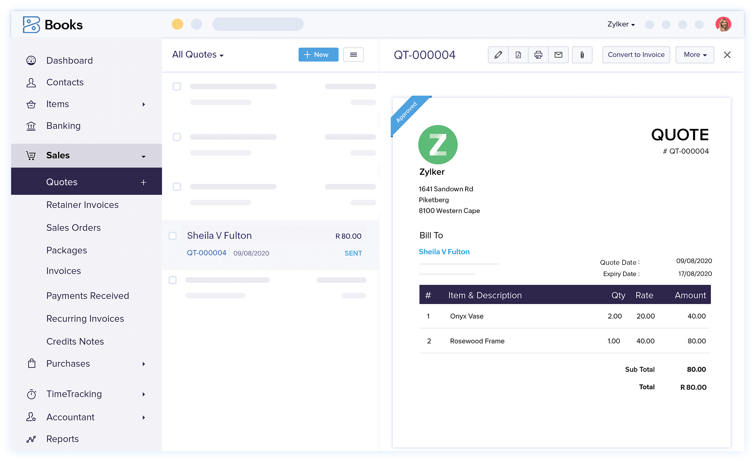 Quote & Invoice Software | Online Invoicing & Estimating App - Zoho Books